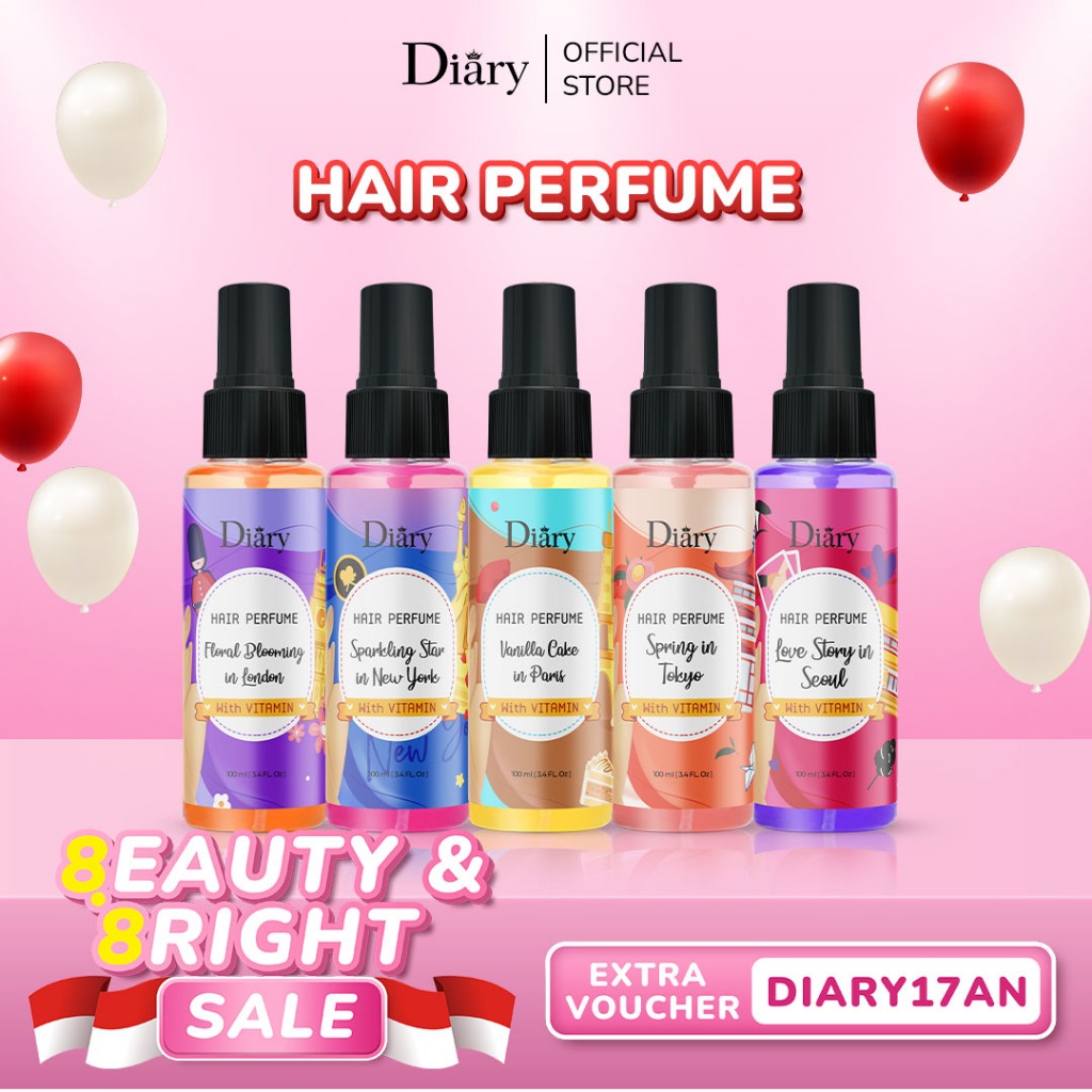 Jual Diary Hair Parfume Vitamin - All Variant - 100ml | Shopee Indonesia