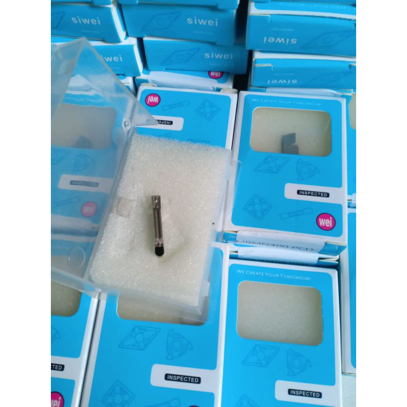 Jual insert PCD Alumunium kinclong ,tipe MGMN 3mm Radius | Shopee Indonesia