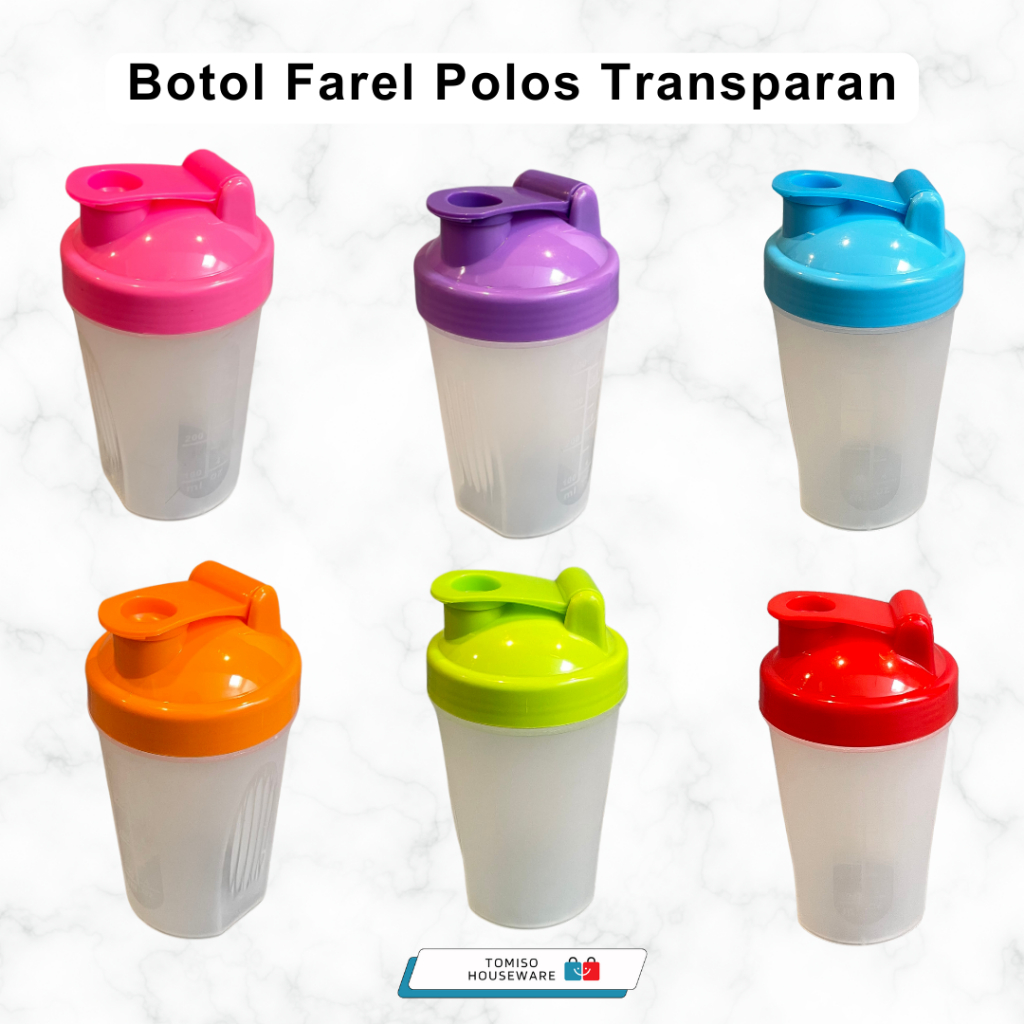 Jual BOTOL FAREL SHAKER TANPA TULISAN FLIMTY 400ml TUTUP UNGU & PINK ...
