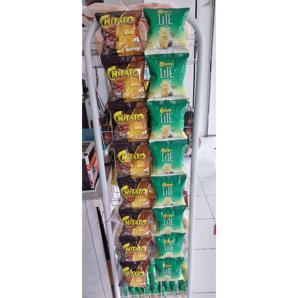 Jual Snack Chiki Rencengan Isi 10 Bungkus Chitato BBQ/Sapi Panggang dan ...