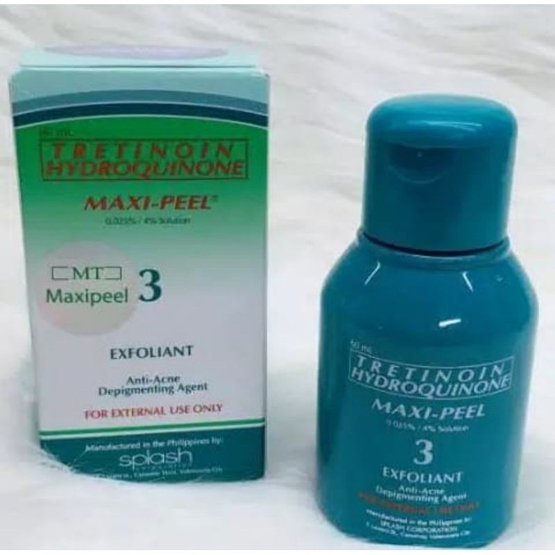 Jual TONER MAXI-PEEL ANTI ACNE 60ml - TRETINION HYDROQUINONE EXPOLIANT ...