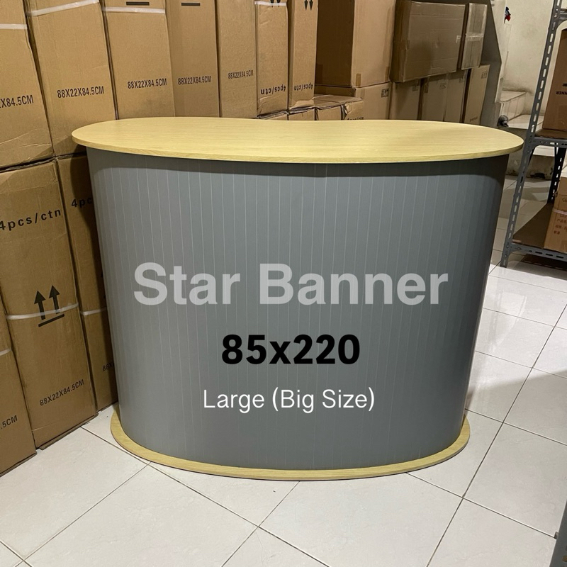 Jual Polycounter Oval Large (no header) | Pop Up Table | Pop Up counter ...