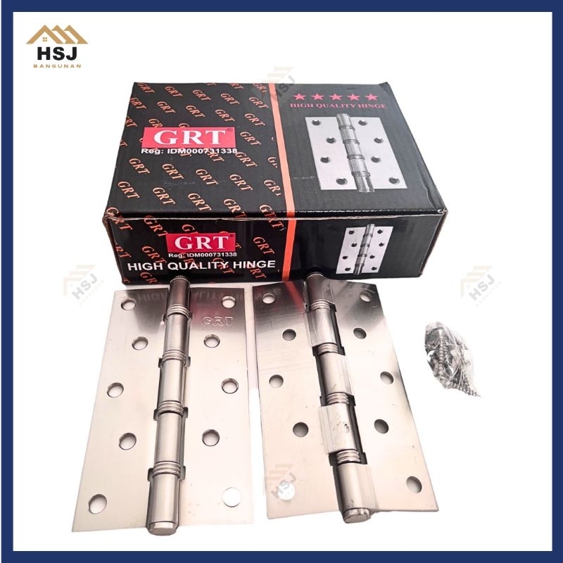 Jual Engsel Bearing Pintu Jendela Door Hinge SN/Putih GP/Kuning 5 Inch ...