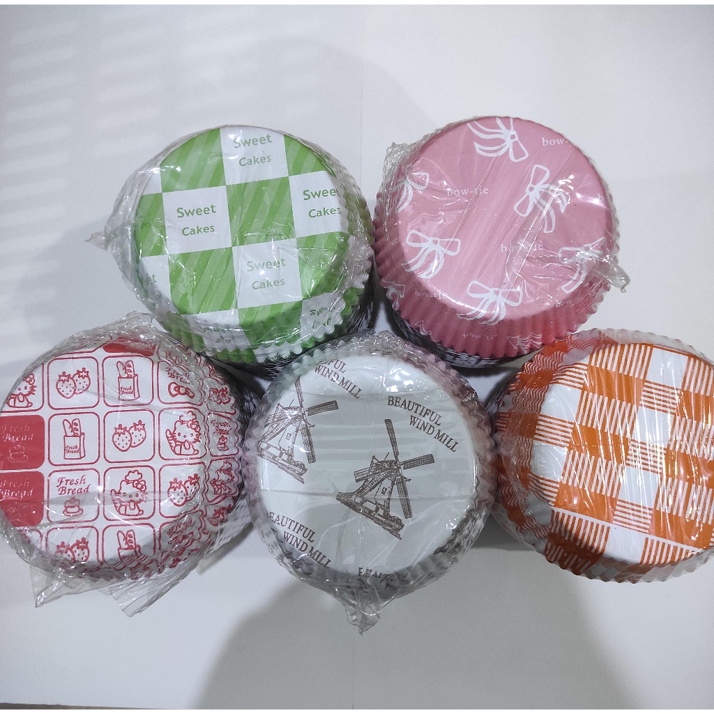 Jual Paper Cup Case Roti Bulat Isi 200 pcs Cup Paper Bulat Alas Roti ...