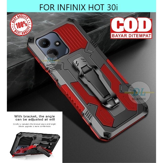 Jual CASING HP INFINIX HOT 30i CASE STANDING BACK KLIP HARD CASE ROBOT ...