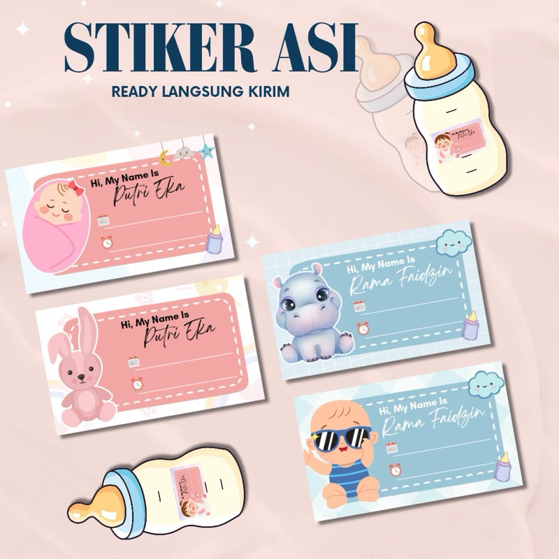 Jual WORDGIFT ISI 60 STIKER LABEL ASI/ASIP/STIKER BOTOL ASI/LABEL BOTOL ...