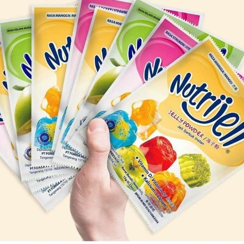 Jual NutriJell Jelly Powder Sachet Nutri Jel (Besar) Jeli Bubuk Semua ...