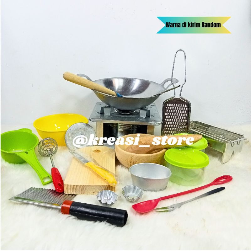 Jual Alat Masak Mini Anak Kompor Spirtus Paket Lengkap (Paket Spirtus ...