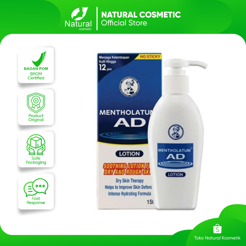 Jual Mentholatum AD Lotion Soothing Lotion For Dry And Rough Skin 150 g ...