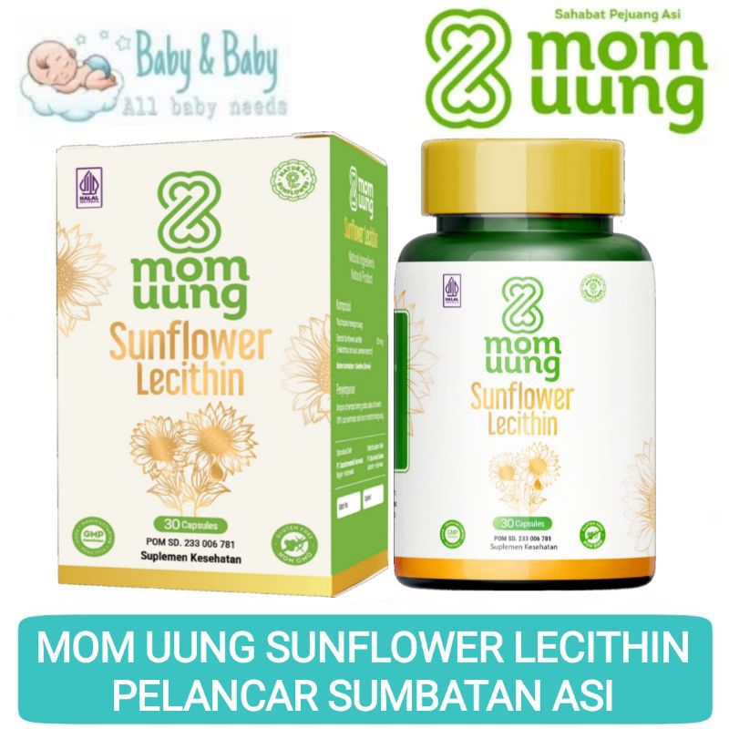 Jual Mom Uung Sunflower Lecithin 30 Kapsul Melancarkan Sumbatan ASI ...
