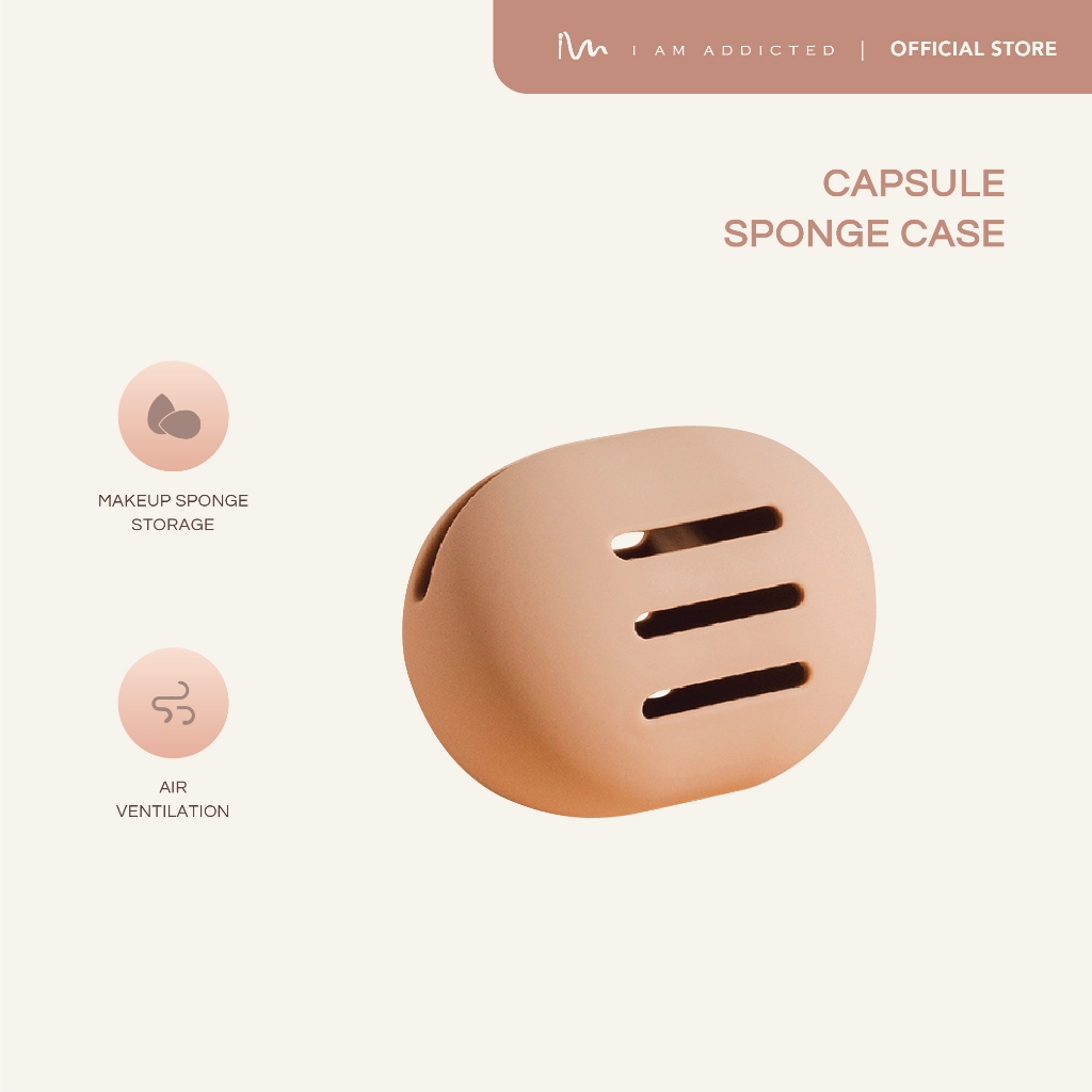 Jual Capsule Sponge Case - I Am Addicted | Shopee Indonesia