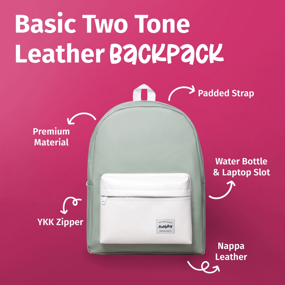Jual Paddy Basic Leather Two Tone Backpack - Paddybag Tas Ransel Wanita ...