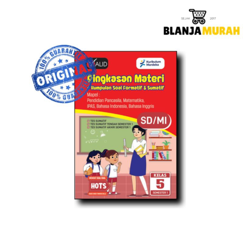 Jual RINGKASAN MATERI + KUMPULAN SOAL FORMATIF & SUMATIF SD/MI KELAS 5 ...