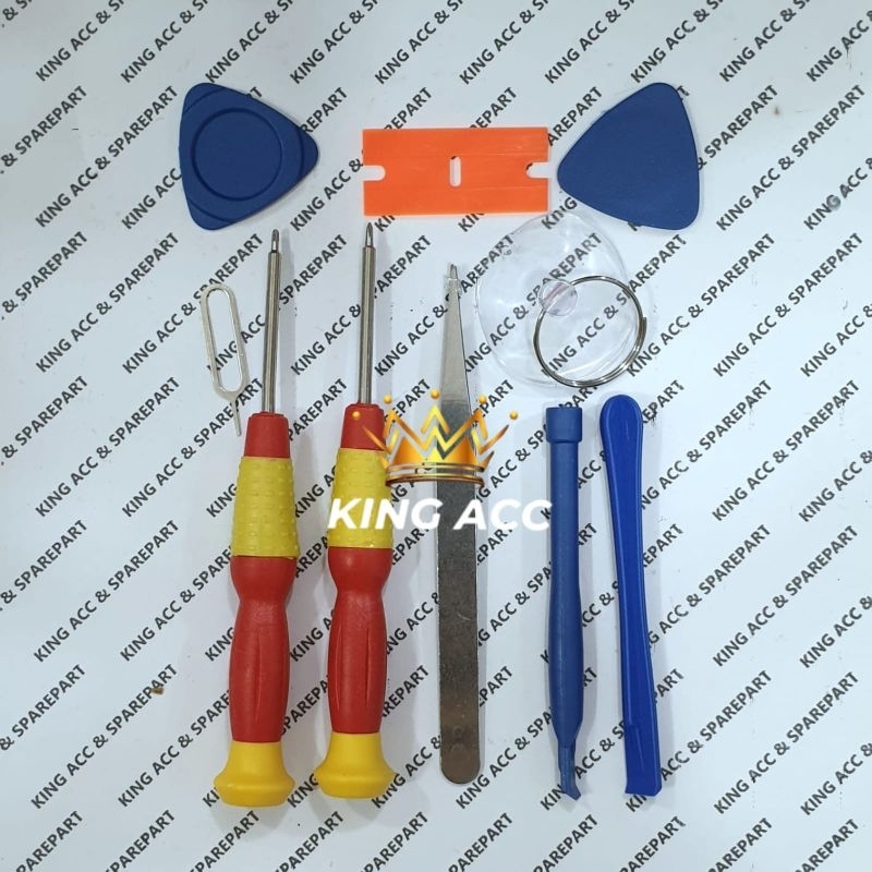 Jual TOOLS OPENING TOOLS SET + TWEEZER ( 10 IN 1 ) OBENG PEMBUKA LCD ...