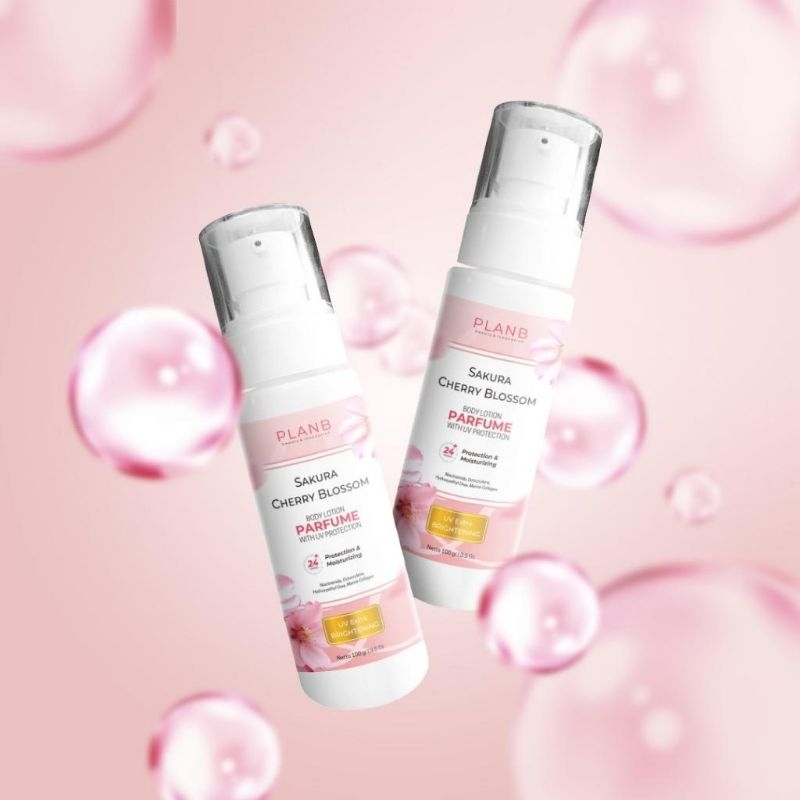 Jual PLAN B Body lotion sakura cherry blossom uv filter BODY LOTION ...