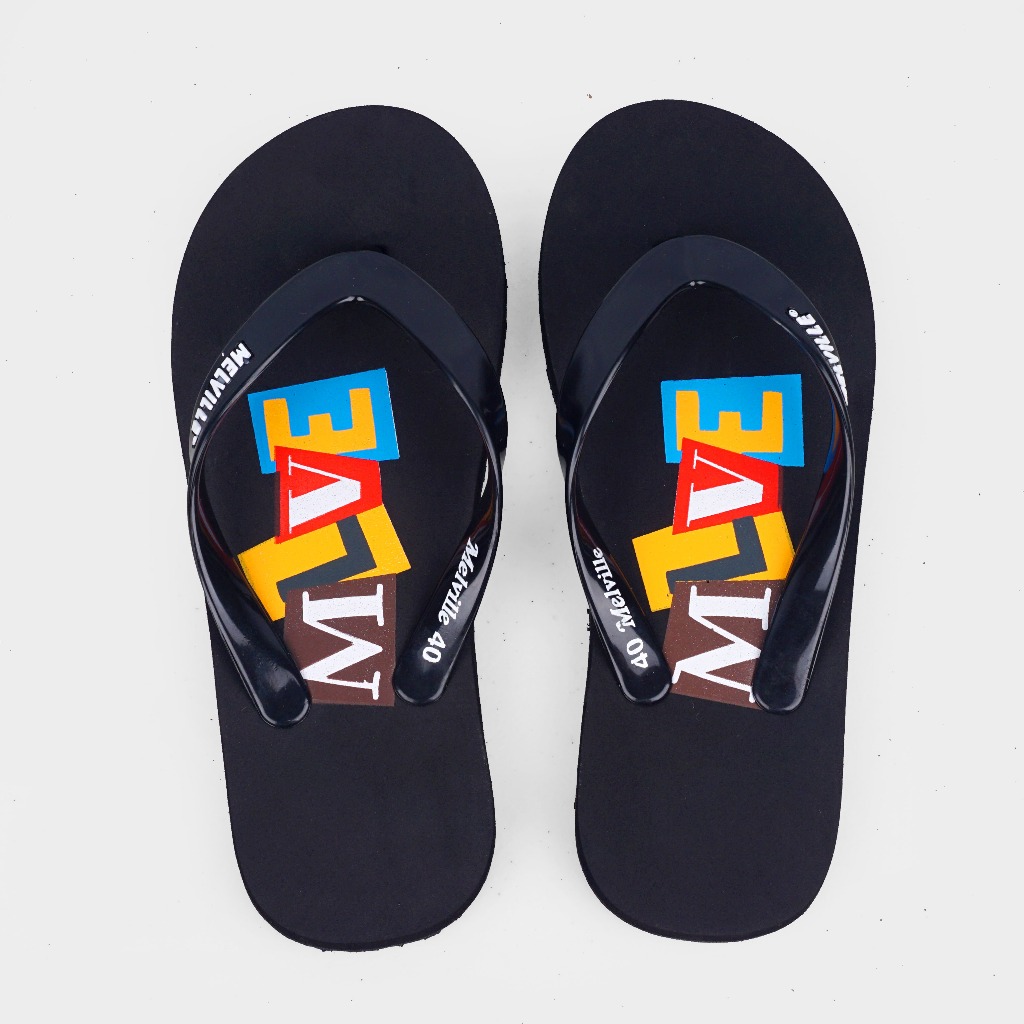 Jual INSANELTD. Sandal Spon Melville Disto Jester Black | Sendal Jepit ...