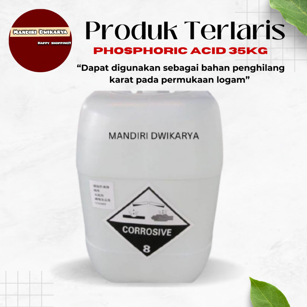 Jual Asam Fosfat / H3PO4 / Phosphoric Acid 85% 35 Kg | Shopee Indonesia