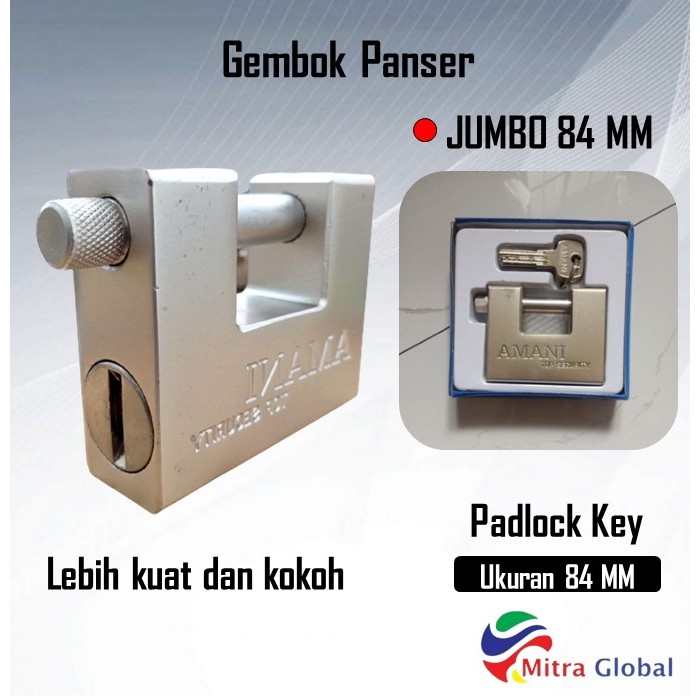 Jual Gembok Kotak Stainless Jumbo / Gembok Panzer Panser / Gembok ...