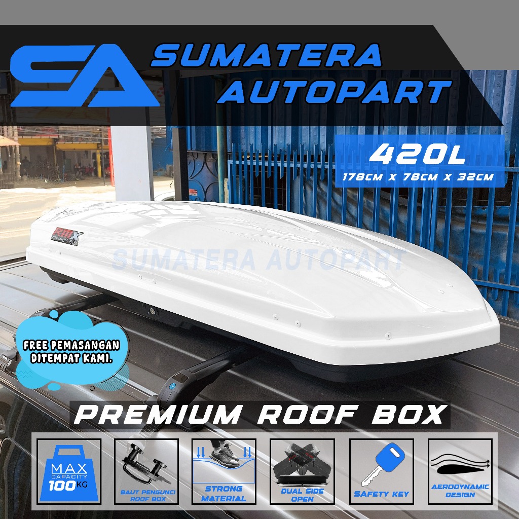 Jual Roof Box Bagasi Atas Mobil Rofbox Roofbox Universal Rmx Premium ...