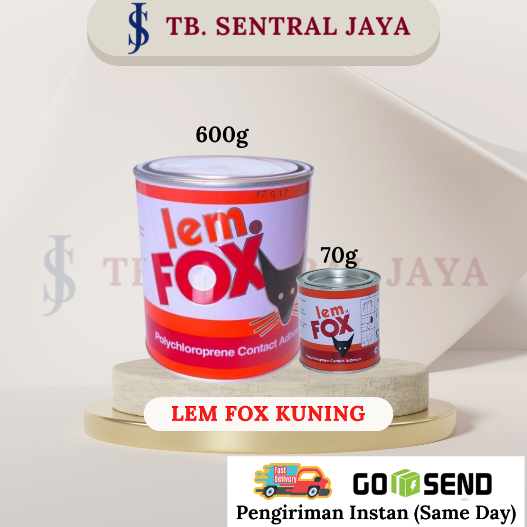 Jual Lem Fox Kuning 70g & 600g/ Lem Fox/ Lem Serbaguna/ Lem Kuning ...