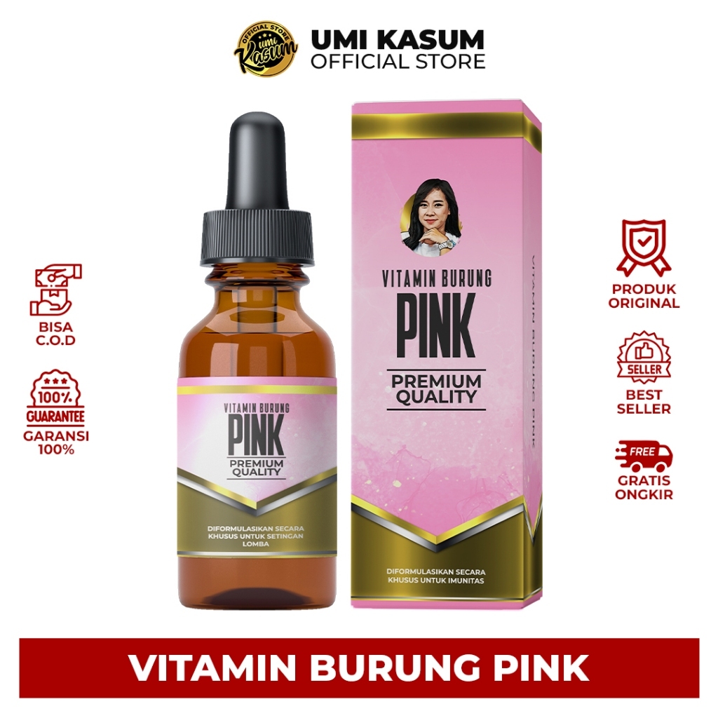 Jual Vitamin Burung Pink Umi Kasum Harian Tingkatkan Imunitas dan Gacor ...
