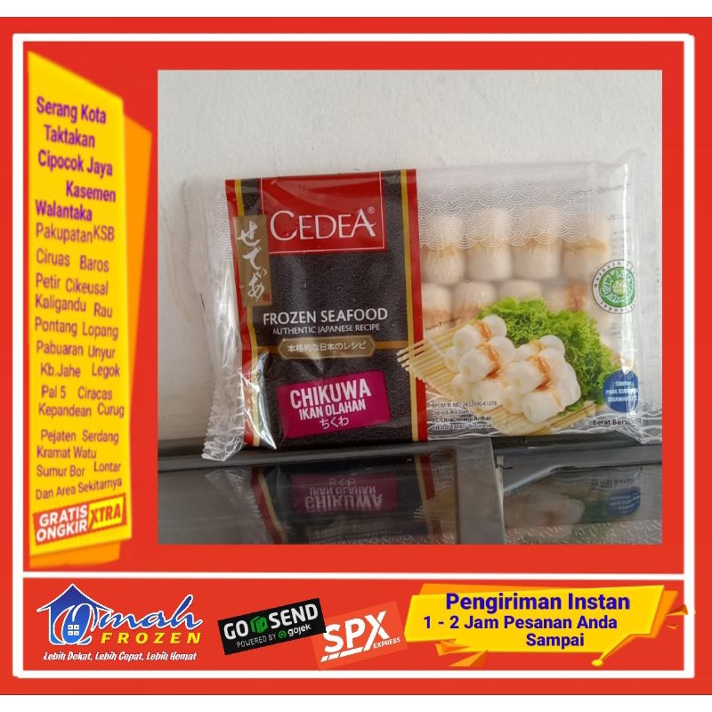 Jual Cedea Chikuwa 250g,Olahan Ikan Cedea,Isian seblak, Frozen Serang ...