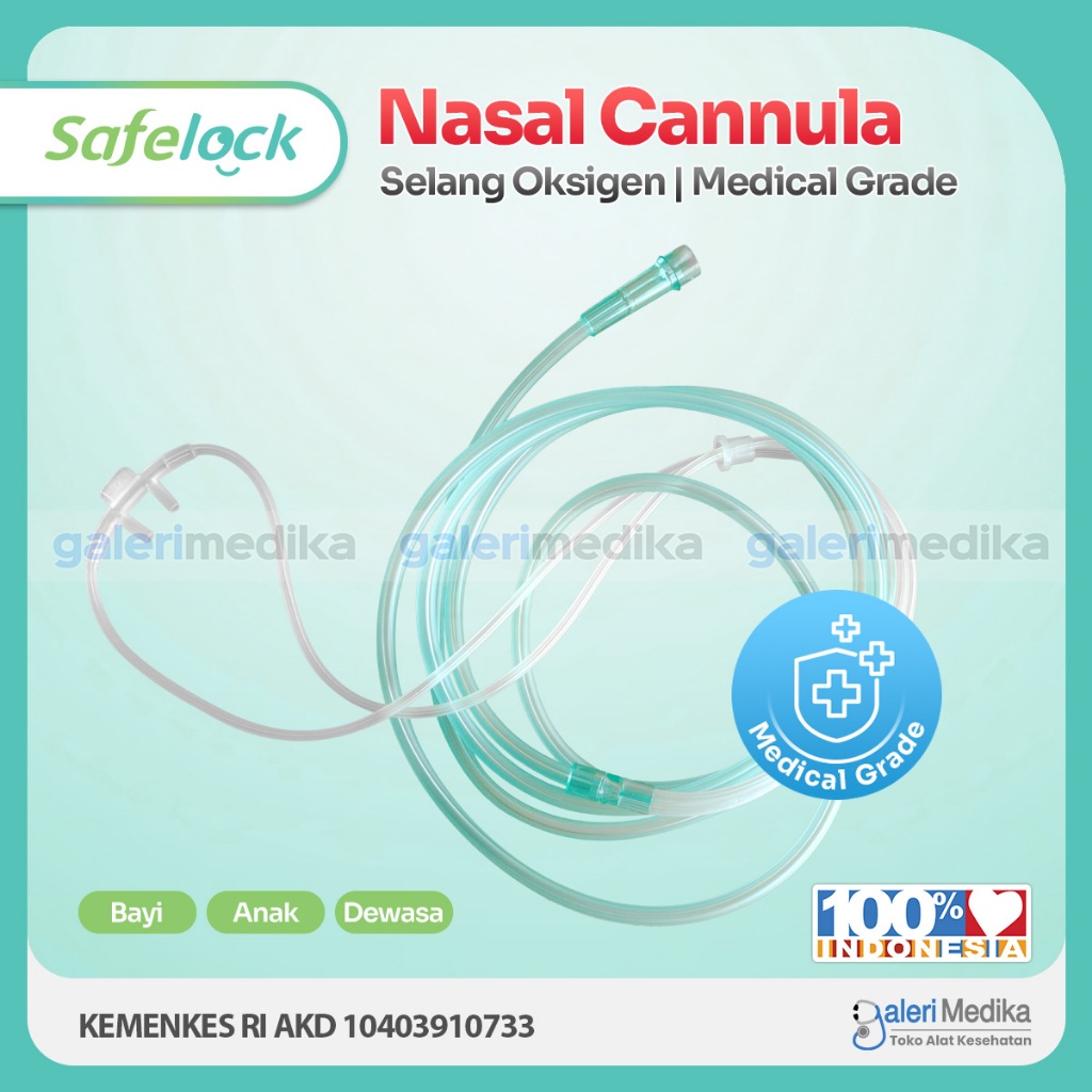 Jual Selang Oksigen Safelock Nasal Cannula - Selang Oxygen | Shopee Indonesia