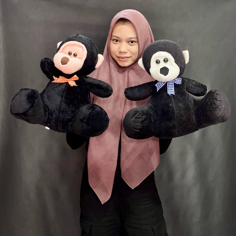 Jual Boneka monyet duduk lucu boneka karakter monyet lampung monkey SNI ...