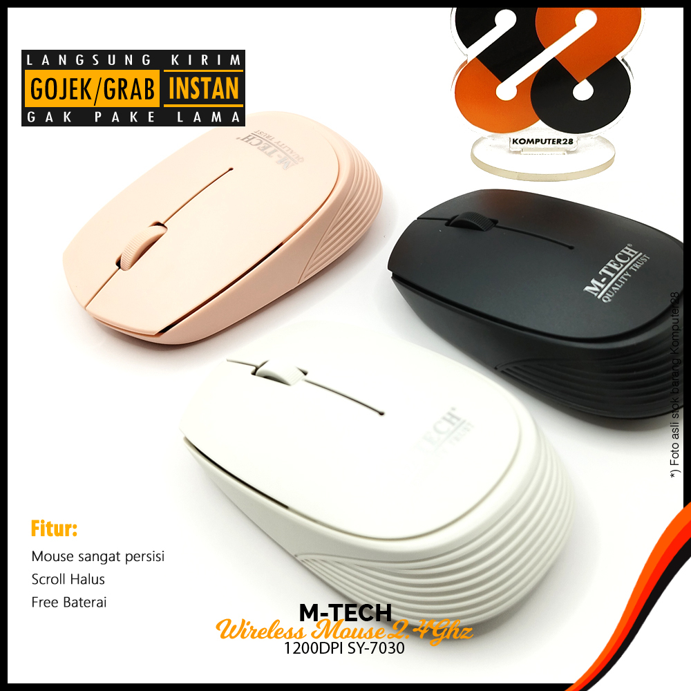 Jual M-Tech SY- 7030 Mouse Wireless Elegant Design FREE Battery ...