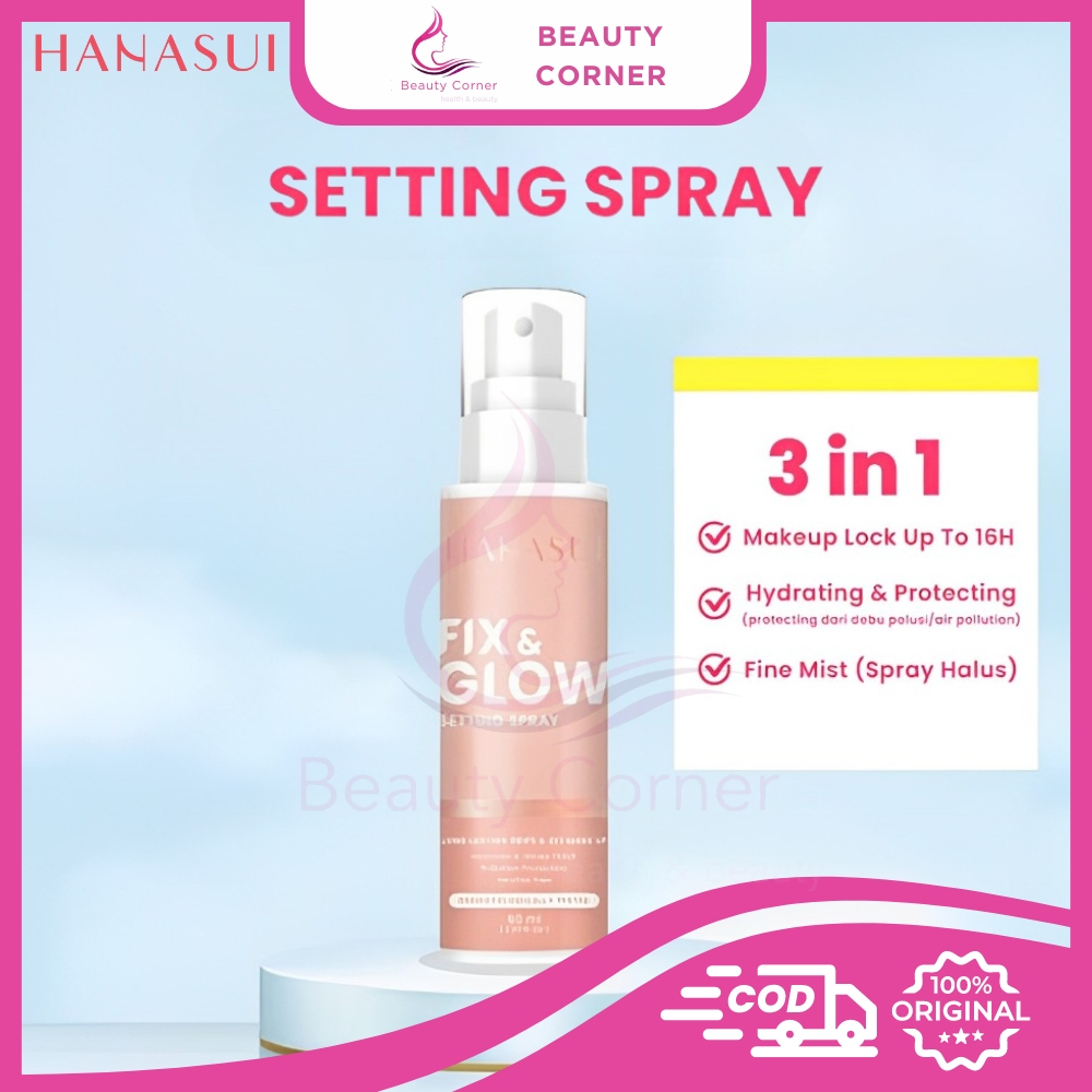 Jual Hanasui Fix & Glow Setting Spray - 60ml | Shopee Indonesia