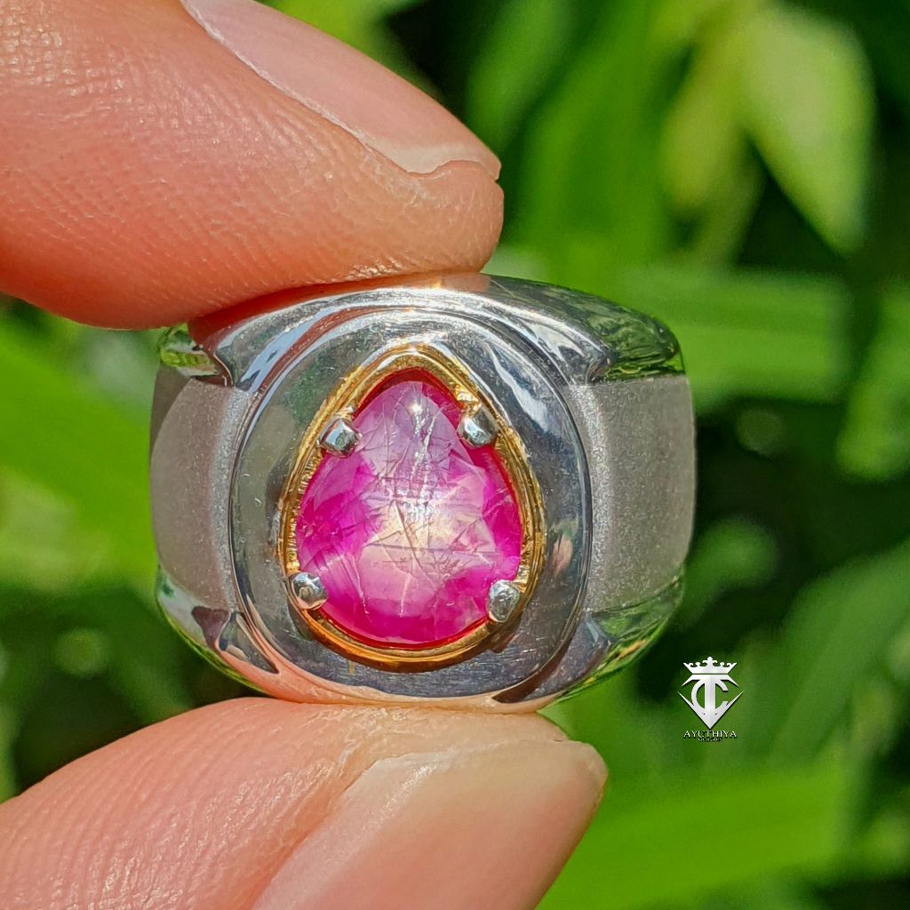 Jual Batu Permata Natural Star Ruby Koi Burma Myanmar 2.51 Ct CGL Lab ...