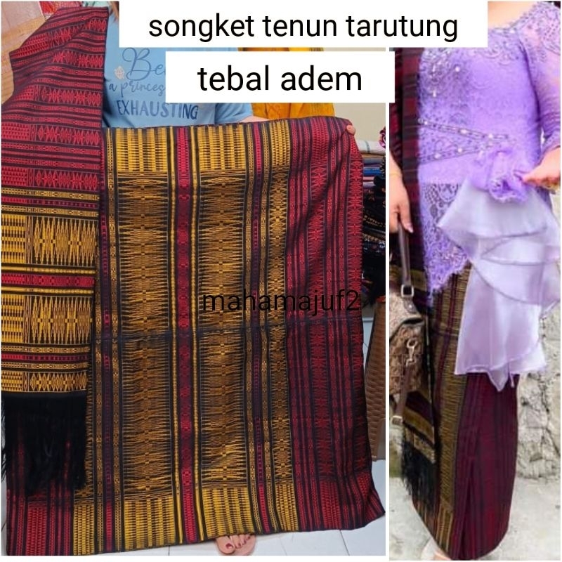 Jual SONGKET TENUN PUCCA KLASIK TARUTUNG SONGKET TERMASUK SELENDANG ...