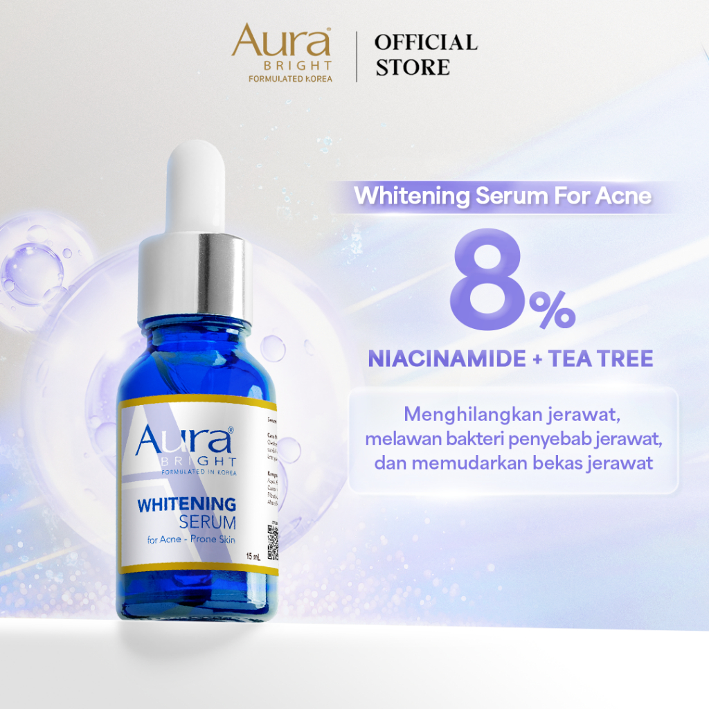 Jual Aura Bright | Whitening Serum For Acne | Glow Genius Serum for Acne | Serum Pencerah ...