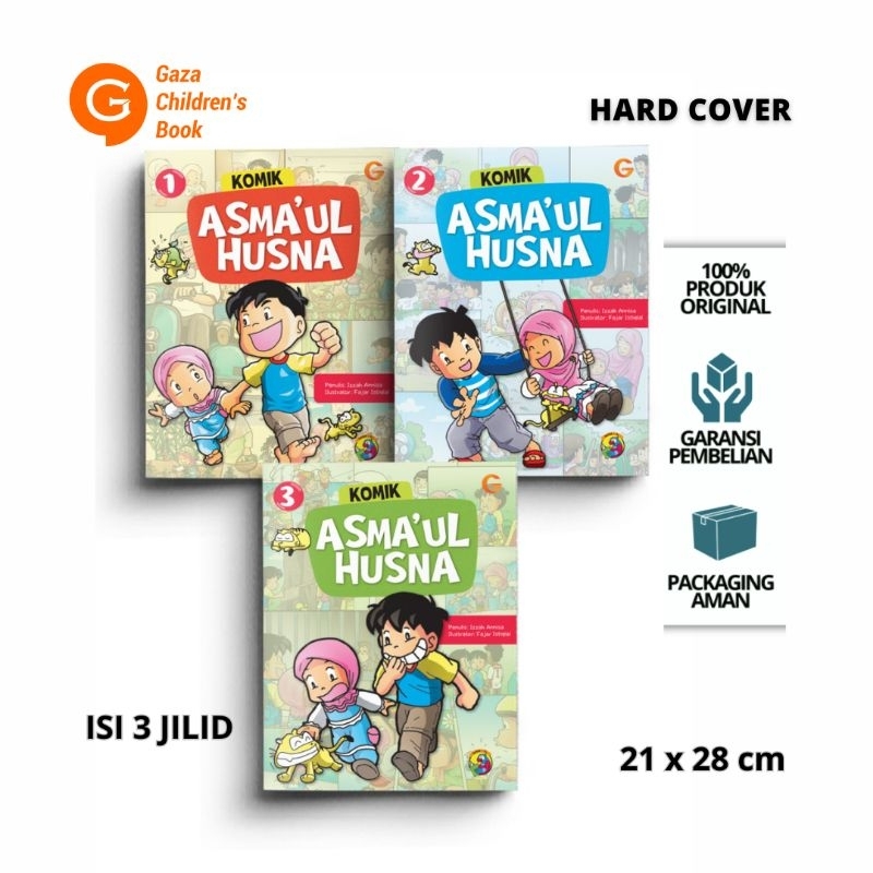 Jual Buku Anak - Set Komik Asmaul Husna isi 3 jiid - Gema Insani ...