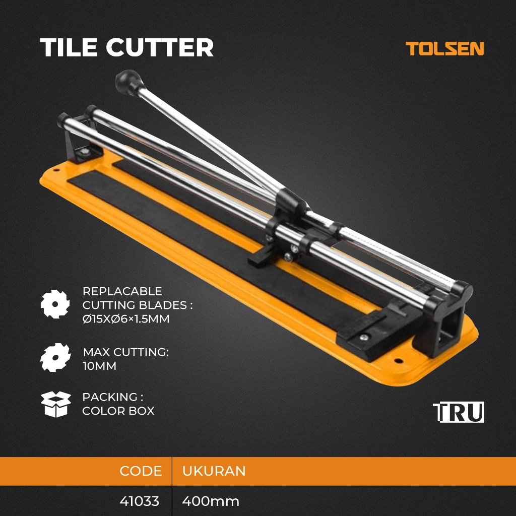 Jual TILE CUTTER Alat Potong Granit Keramik Manual 400mm 40cm TOLSEN ...