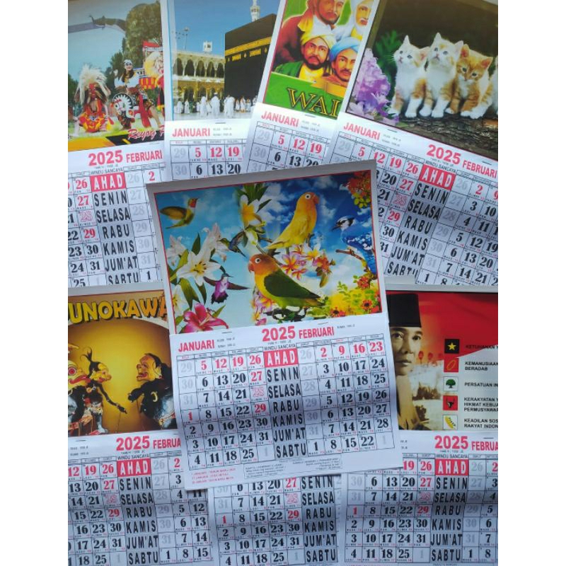 Jual Kalender Wuku Kecil 2025 / Kalender Pasaran Wukon Weton 2025 ...