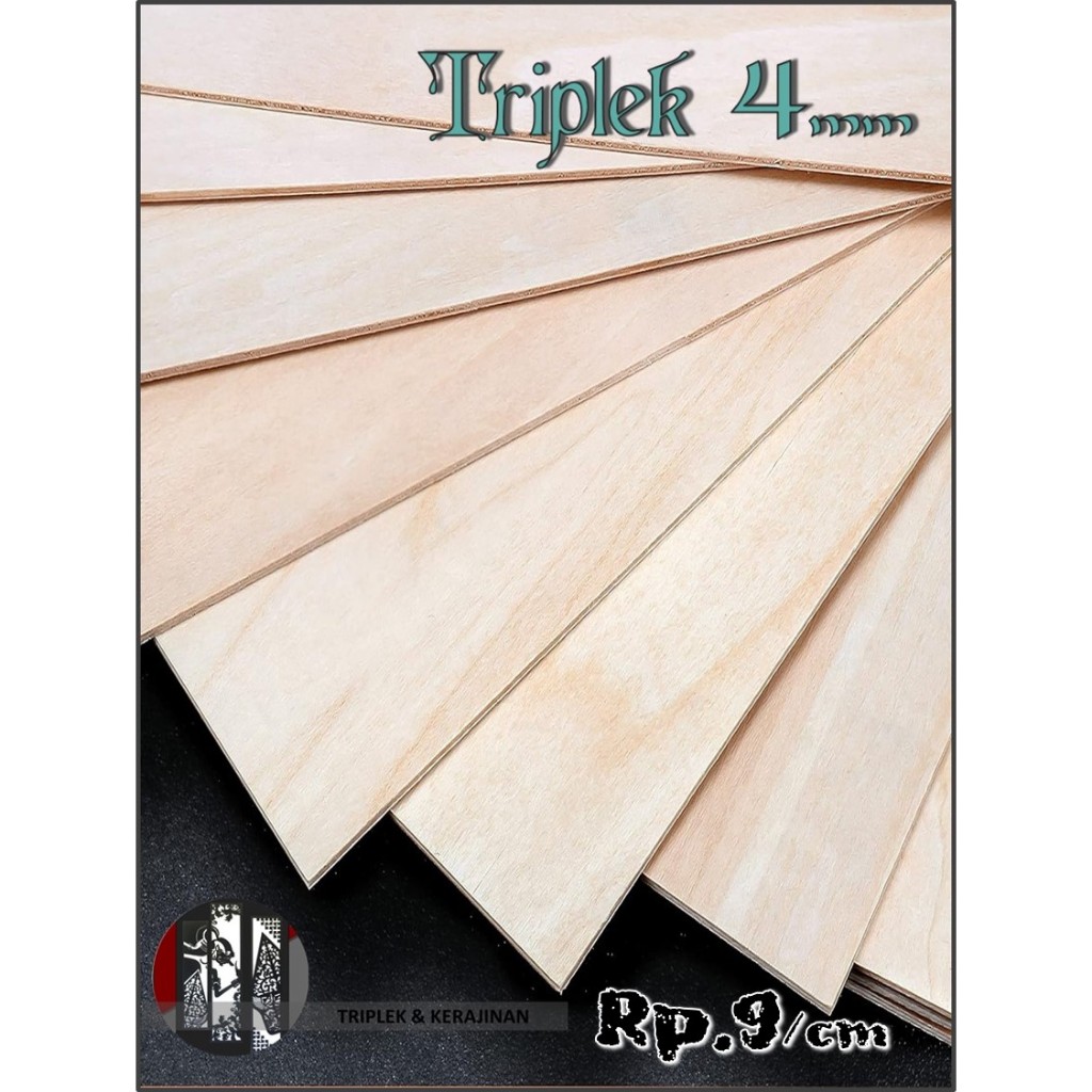 Jual TRIPLEK 4mm Ukuran Custom Harga Rp9/cm (BACA Cara Ordernya ...