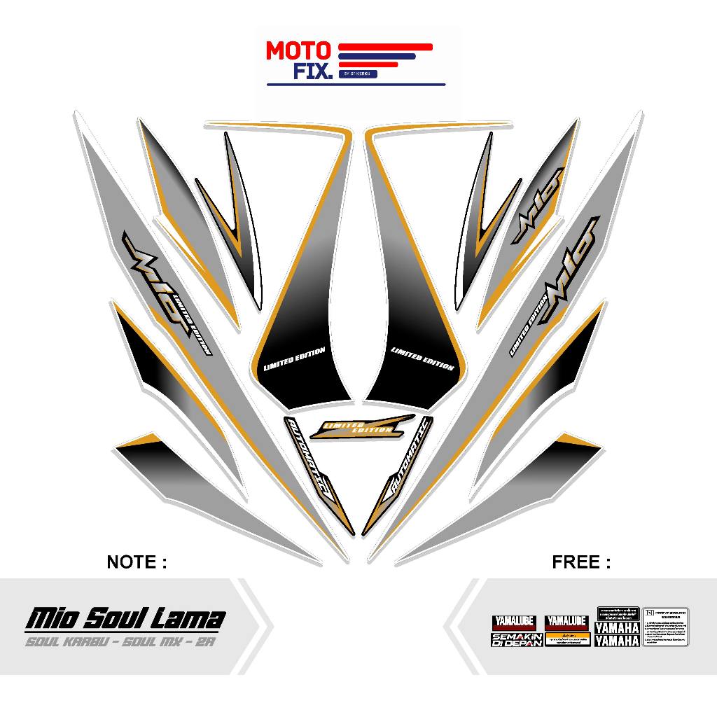 Jual Stiker Striping Decal Body Motor Yamaha Mio Soul Lama Old Karbu ...