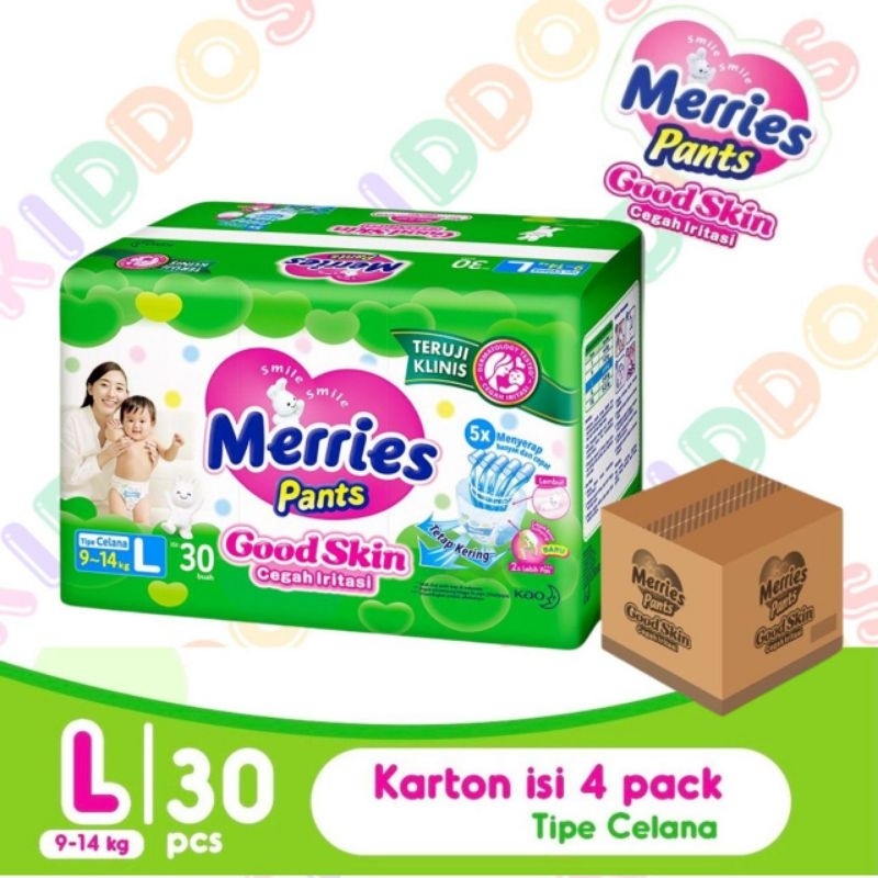 Jual PROMO!!!! Merries Good Skin Pants L28+2 1 Karton | Shopee Indonesia