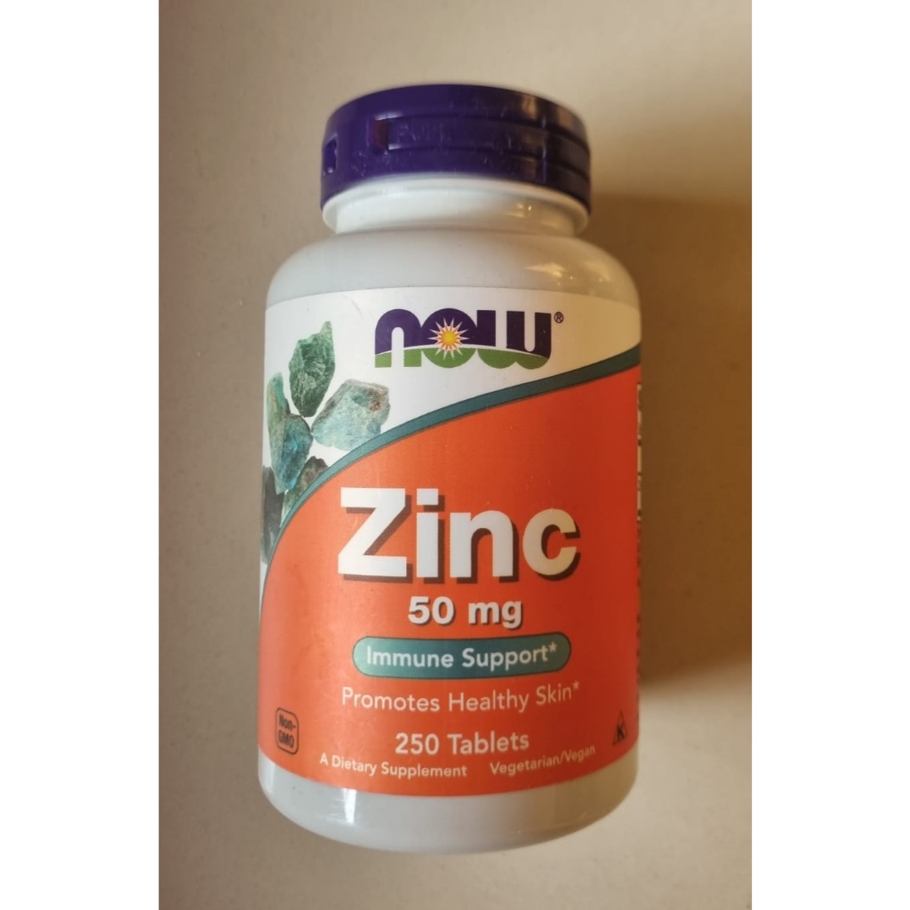 Jual Now Foods Zinc 50 mg 100 tablet 250 Tablet food immune support ...