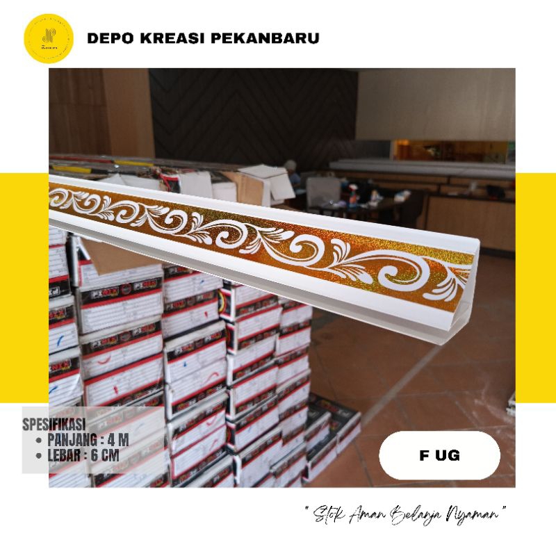 Jual List Plafon PVC 6cm - F UG | Shopee Indonesia
