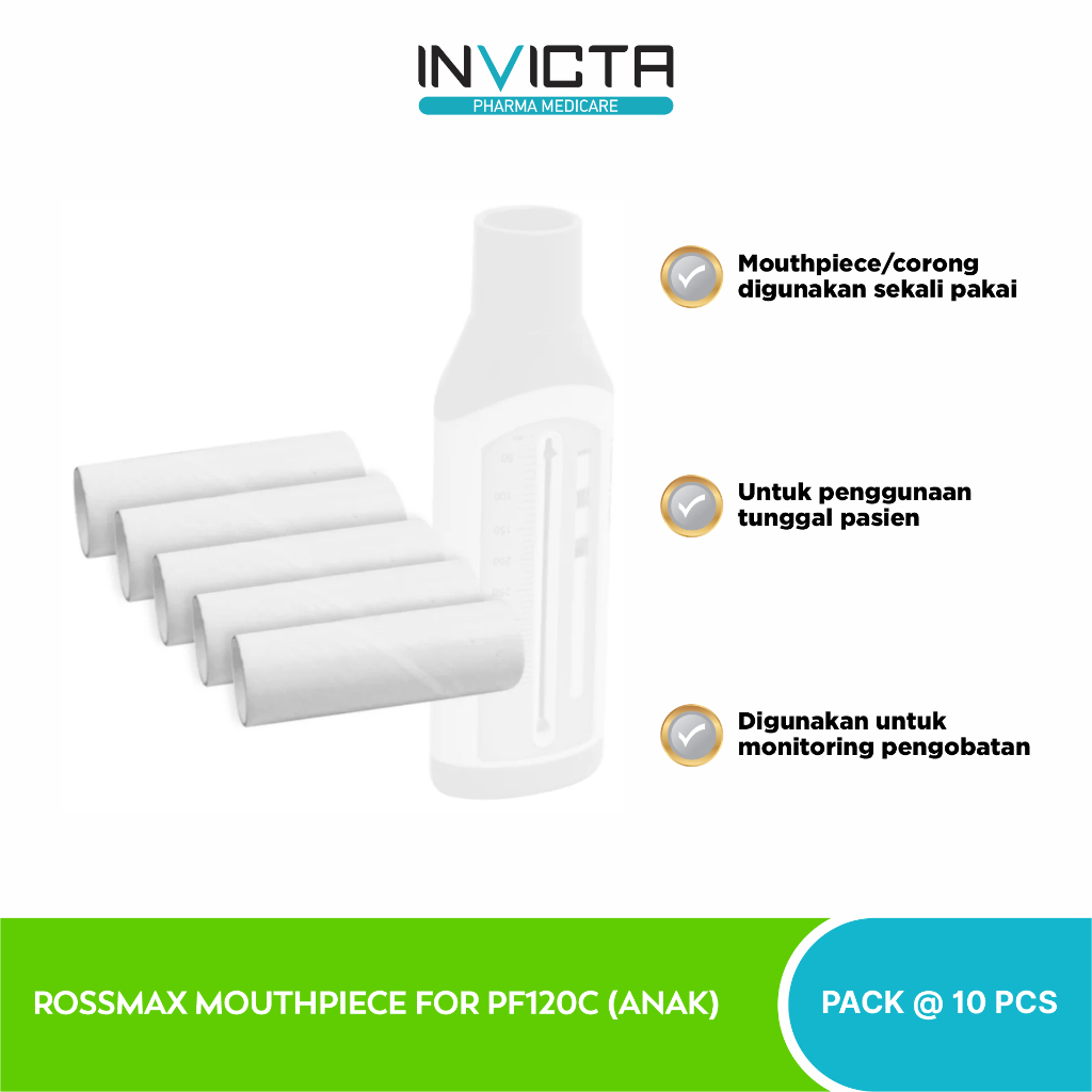 Jual Rossmax Mouthpiece Peak Flow Meter Anak (PF120C) - Pack @ 10 PCS ...