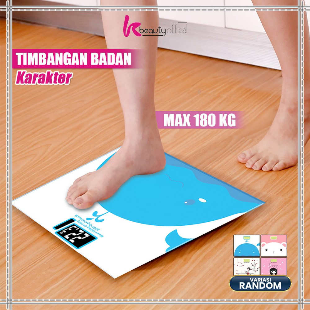 Jual KB-C967 Timbangan Berat Badan Mini Digital LCD Maks 180kg 21x25 ...