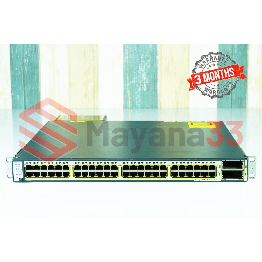 Jual Switch Cisco Catalyst 3750-E Series 48 Port Gigabit POE Support ...