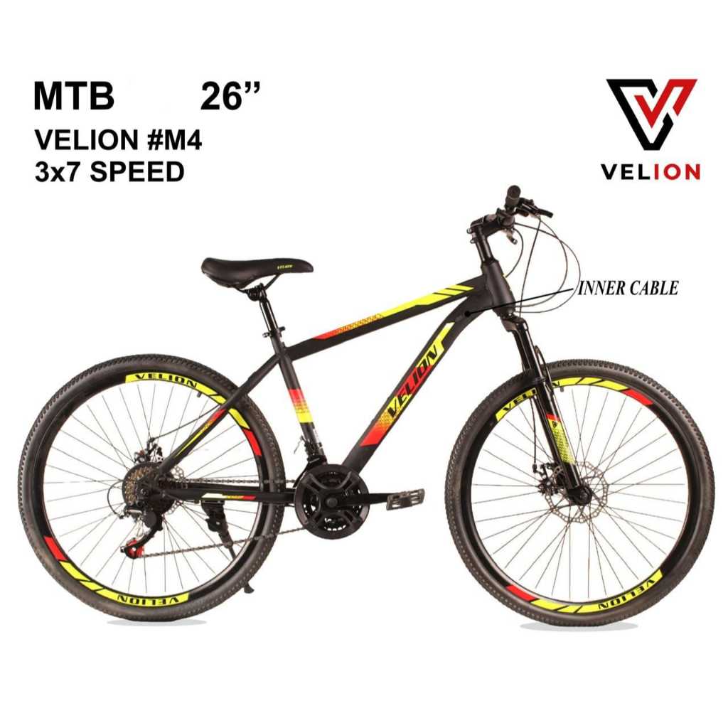Jual SEPEDA MTB 26 INCH VELION 3X7 SPEED COCOK UNTUK OLAHRAGA ORIGINAL ...
