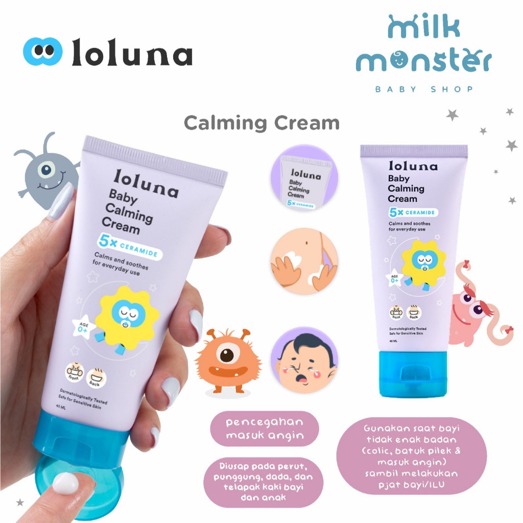 Jual Loluna Baby Calming Cream / Krim Penghangat dan Pereda Kolik Bayi ...