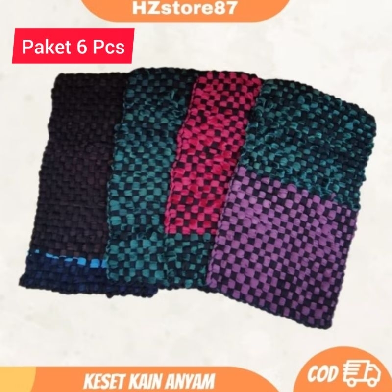 Jual [ 6 Pcs ] Keset Anyam Tebal / Keset Kain Anyam / Keset Dapur ...