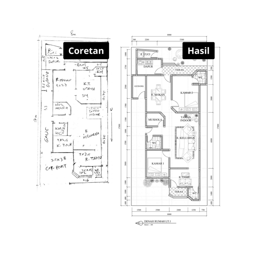 Jual Jasa Gambar Denah Bangunan 2D Site Layout Desain Arsitek Gambar ...