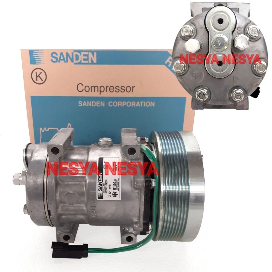 Jual Compressor Compresor Kompressor Kompresor AC SANDEN SD7H15 4302 4840 untuk Alat Berat ...