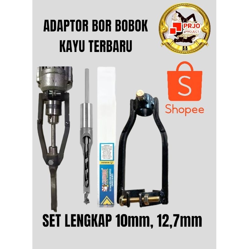 Jual Adaptor bor bobok kayu pahat kayu persegi set matabor 10mm 12mm ...